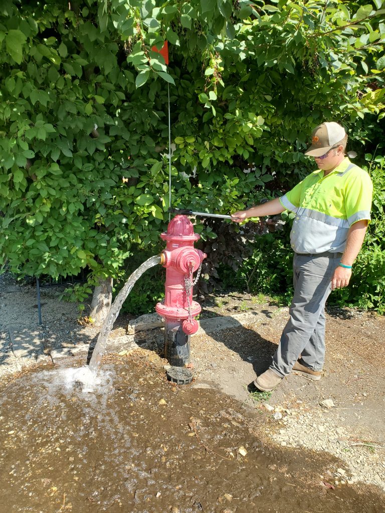 Hydrant Flushing In Progress – City of Bellevue, Idaho